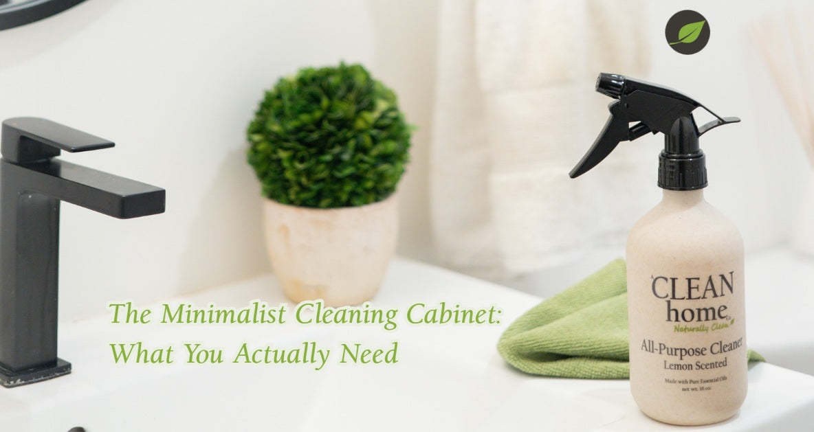 The Minimalist Cleaning Cabinet: What You Actually Need – A Clean Home ...